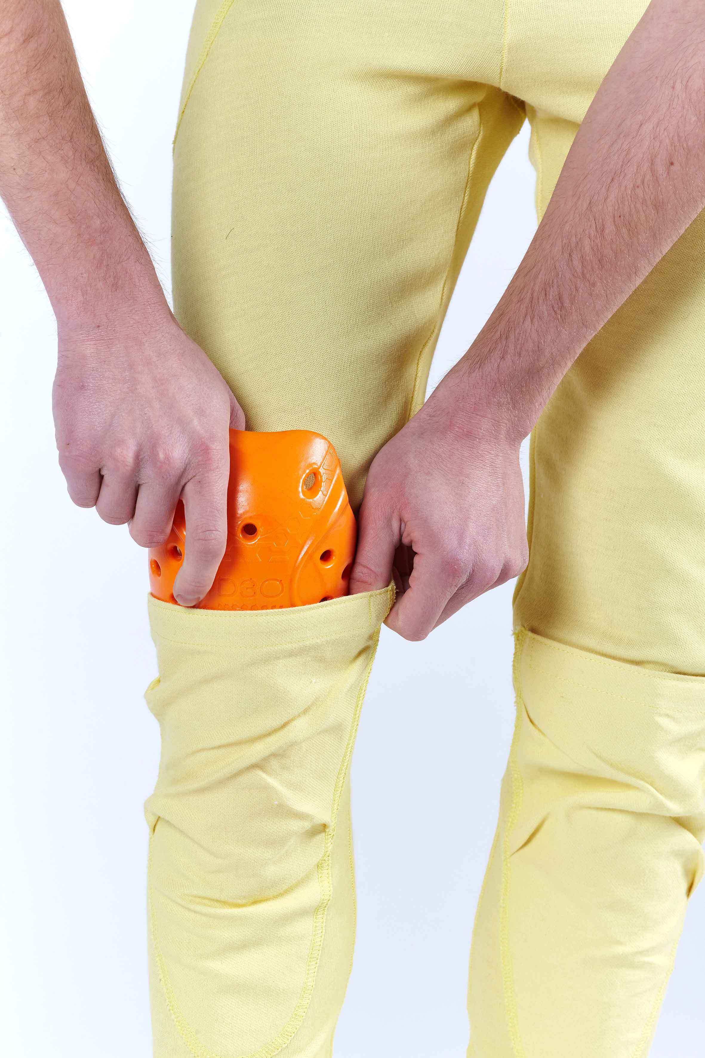 Bowtex-Yellow-Knee - GLORIOUS MOTORCYCLES