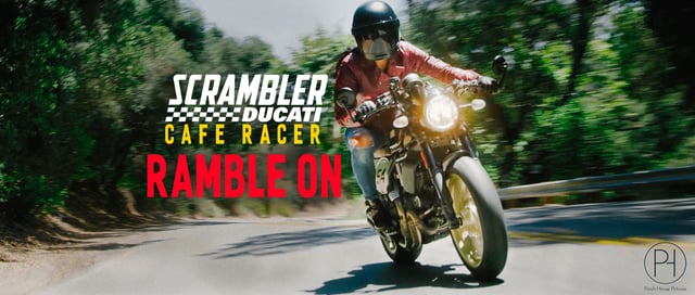Ducati Scrambler Cafe Racer: Ramble On - GLORIOUS MOTORCYCLES
